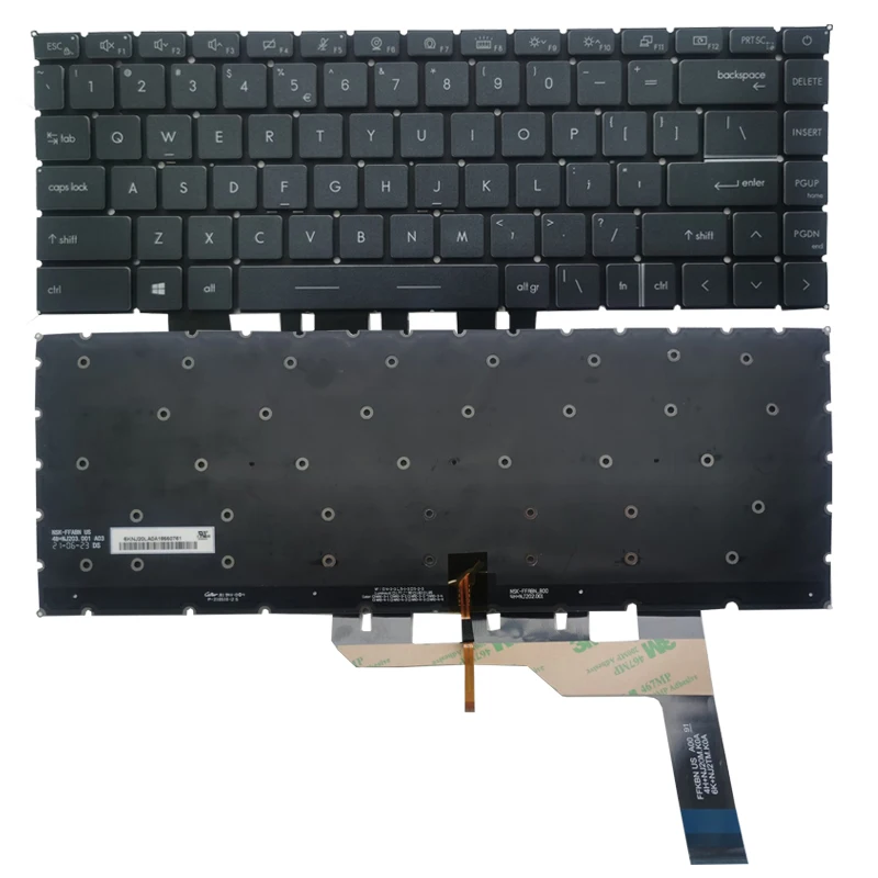NEW-US-laptop-keyboard-FOR-MSI-Prestige-14-P14-MS-14C1-MS-14C2-MS-14C4 ...