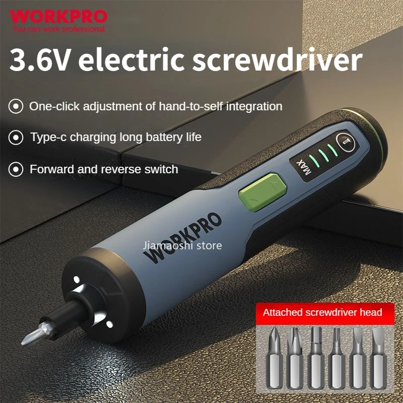 Workpro-3-6V-Mini-Electrical-Screwdriver-Set-Cordless-Electric-Screw ...