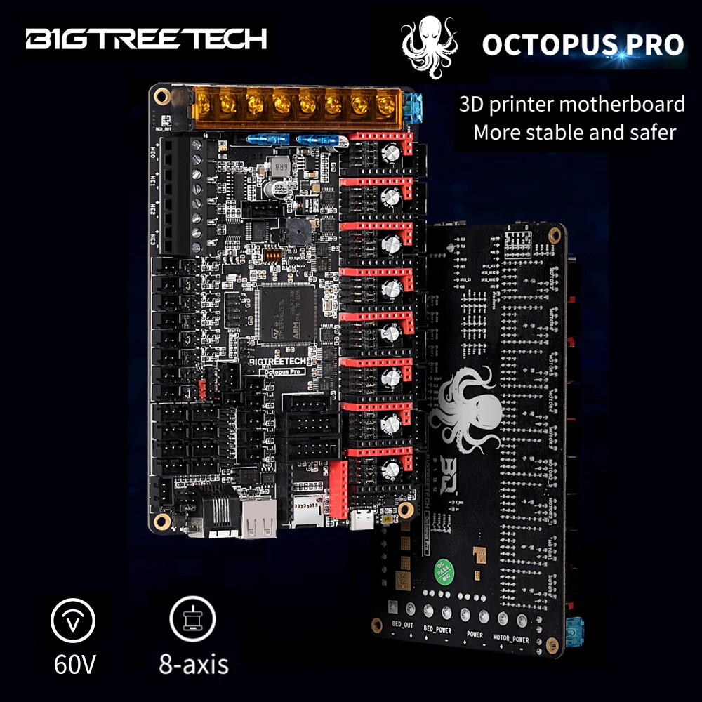 BIGTREETECH-Octopus-Pro-BTT-PI-Motherboard-Klipper-3D-Printer-High ...