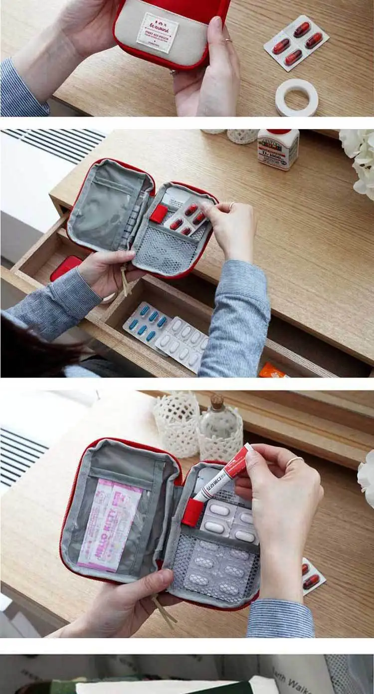 Trousse de secours,Mini sac à médicaments portable,trousse de premiers soins,kits d'urgence ...