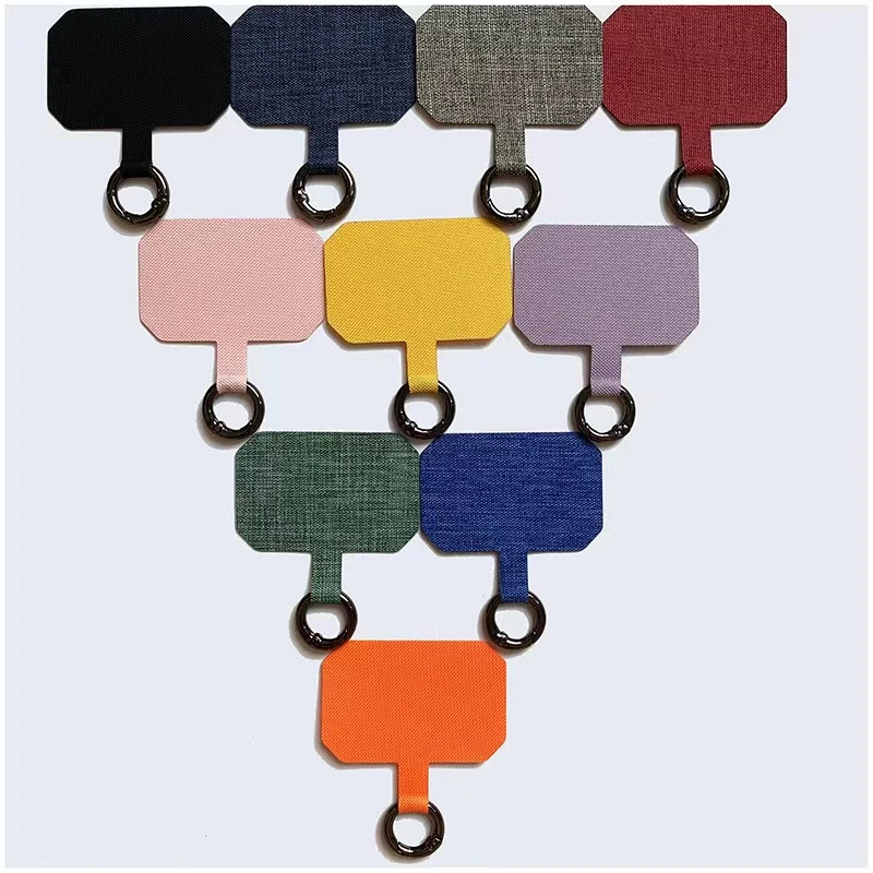 10Pack Denim Cloth Card Phone Lanyard Tabs For Mobile Phone Tether Card ...