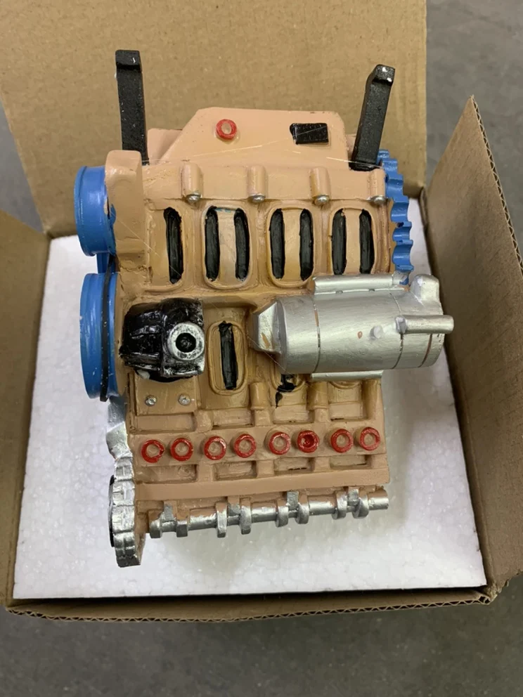ZK30-Plastic-material-Resin-Engine-Ornaments-Assembly-Car-Mini-DIY ...