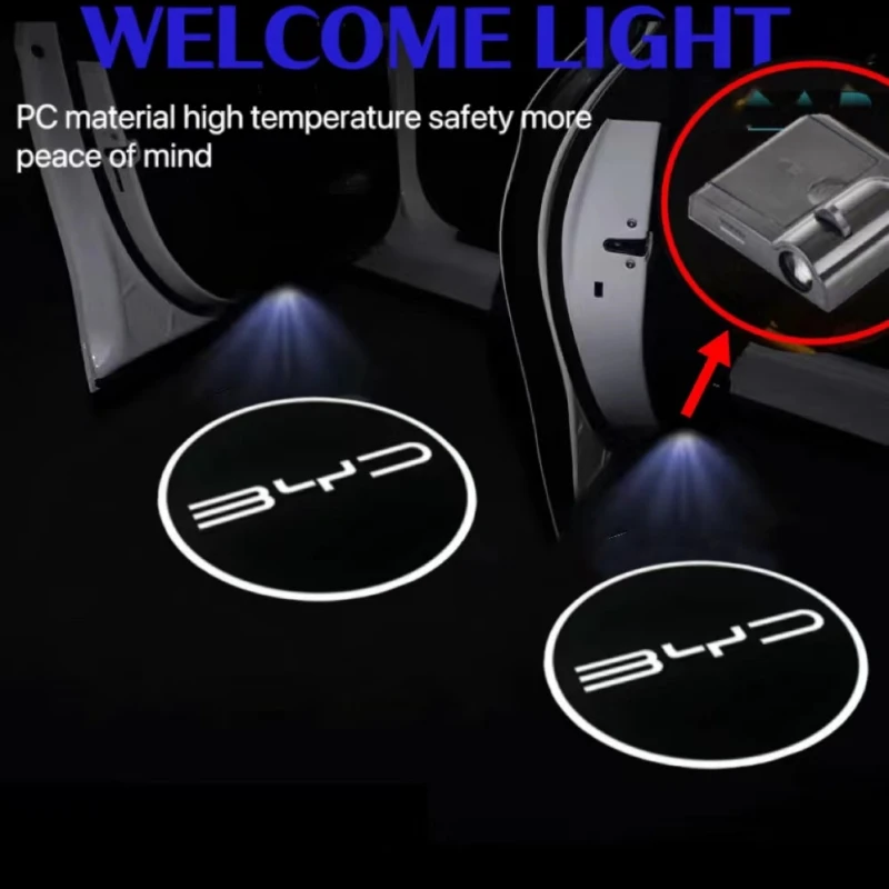 For-BYD-ATTO3-YUAN-PLUS-Projector-Courtesy-Car-Door-Logo-Welcome-Lights ...