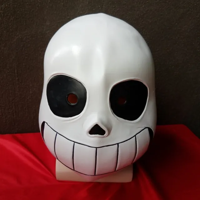Scary Halloween Mask Sans & Papyrus Skull Full Head Latex Mask ...