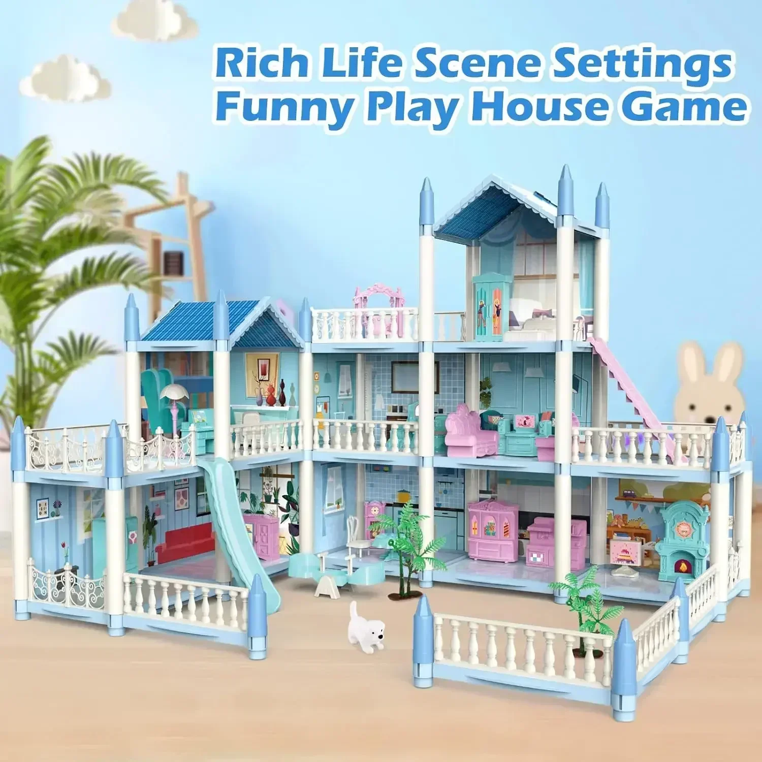 Children-s-Doll-House-DIY-Pretend-Games-To-Build-Assembled-Toy-Sets-Toy ...