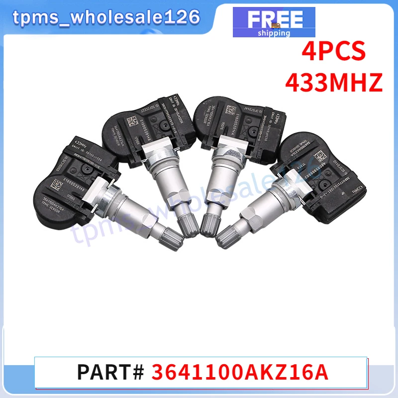 3641100AKZ16A-TPMS-4PCS-Tire-Sensor-For-Great-Wall-Wingle5-C50-Haval-H6-M6-Tyre-Pressure ...