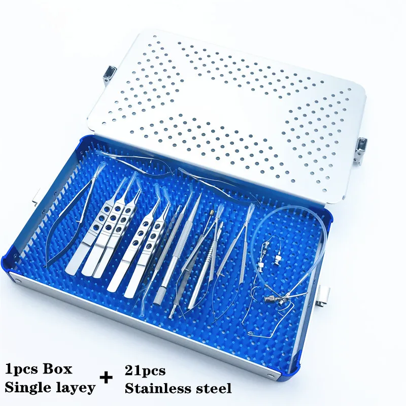 21pcs-Cataract-Eye-Micro-Surgery-Surgical-Ophthalmic-Instruments-with ...