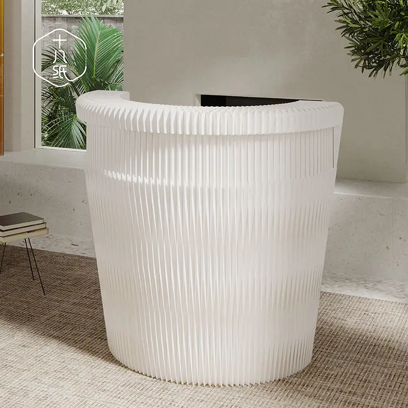 Small-commercial-modern-minimalist-paper-front-desk-reception-desk ...