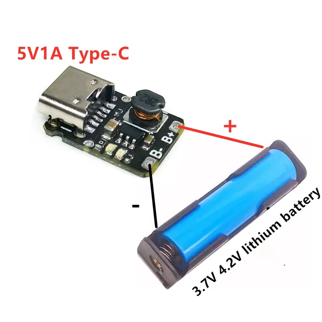 Tp4056 Module 10Pcs 5V Mini USB 1A TP4056 Lithium Battery Charging ...