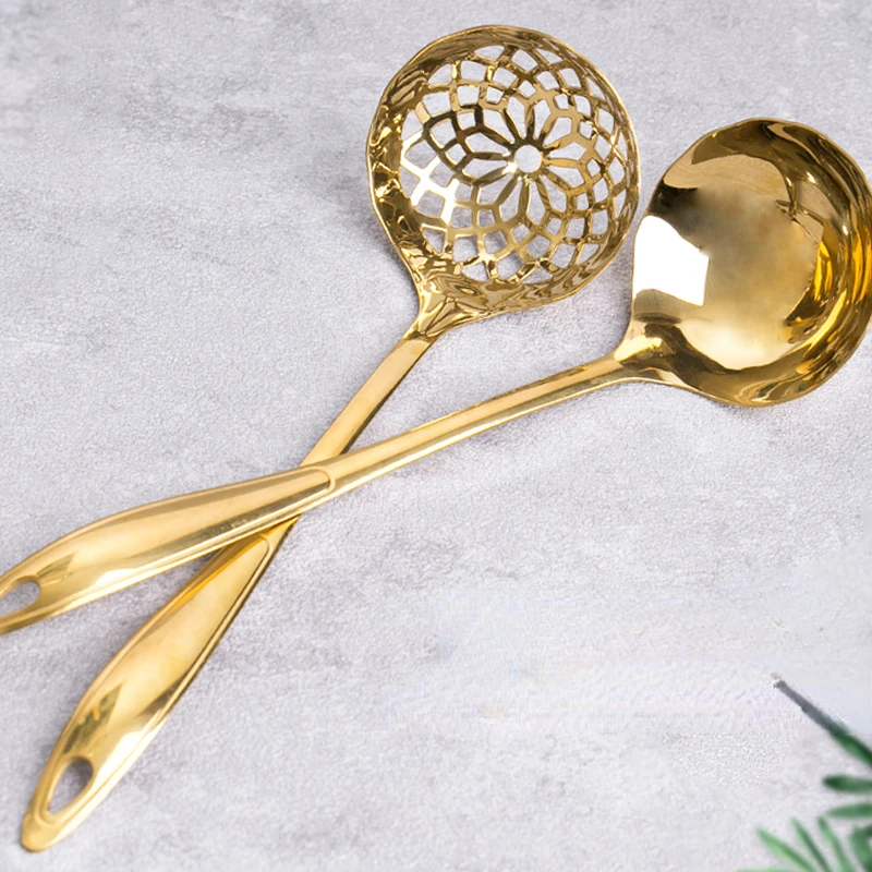 Commercial-long-handle-hot-pot-spoon-stainless-steel-soup-spoon-leaky ...