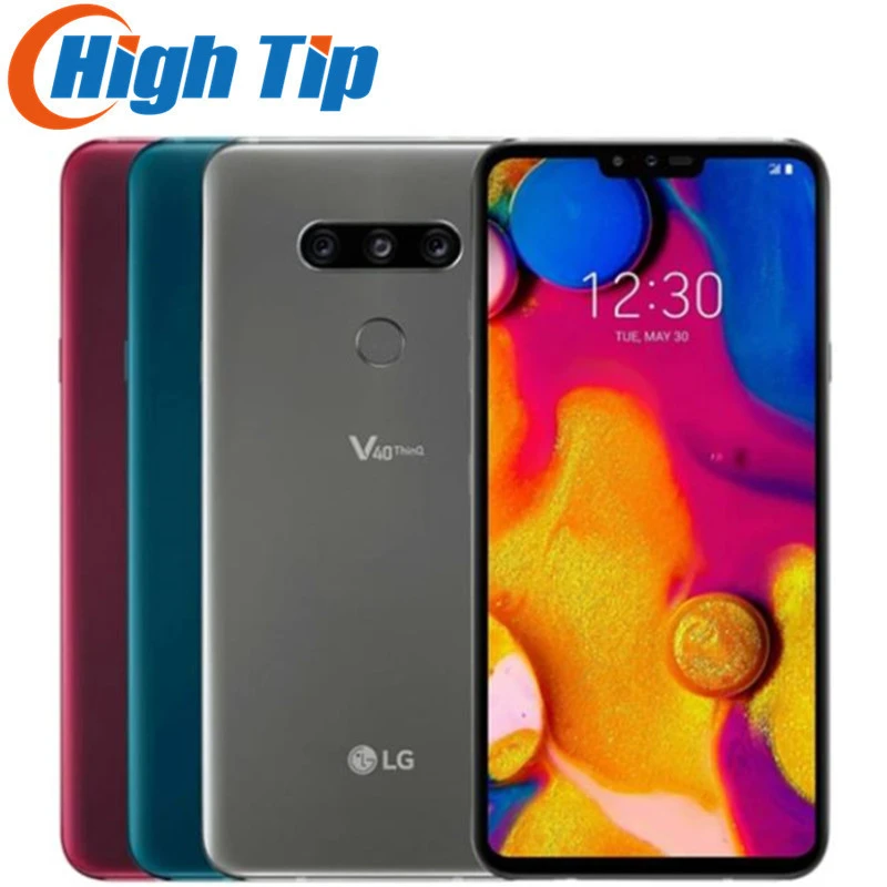 Original Lg V40 Thinq 4g Lte Mobile Phone 6.4'' 6gb Ram 64gb/128gb Rom ...