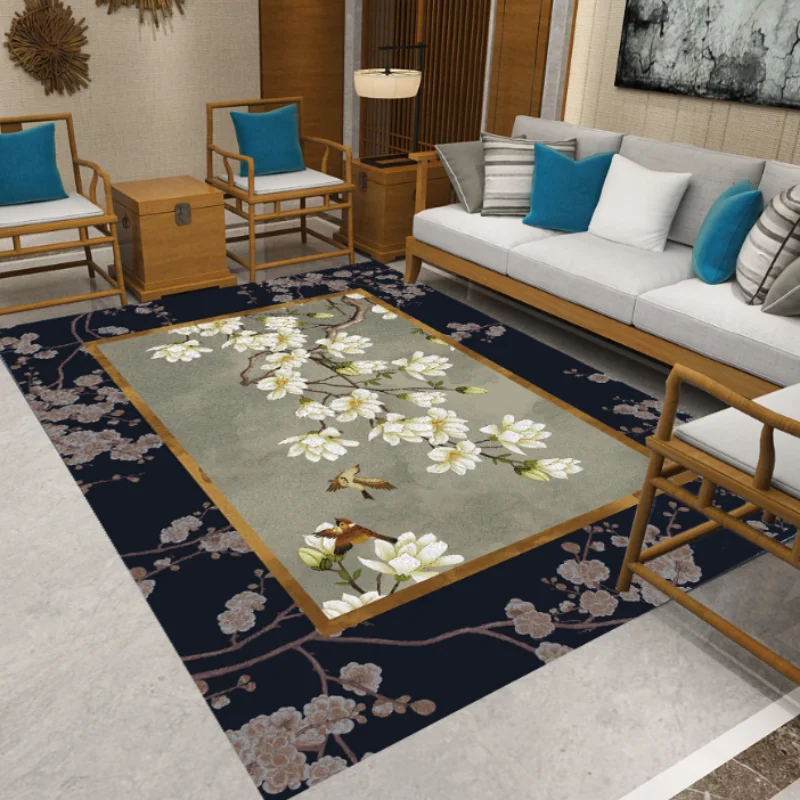 Chinese-Style-Retro-Carpet-Living-Room-Rugs-for-Bedroom-Home-Decor ...