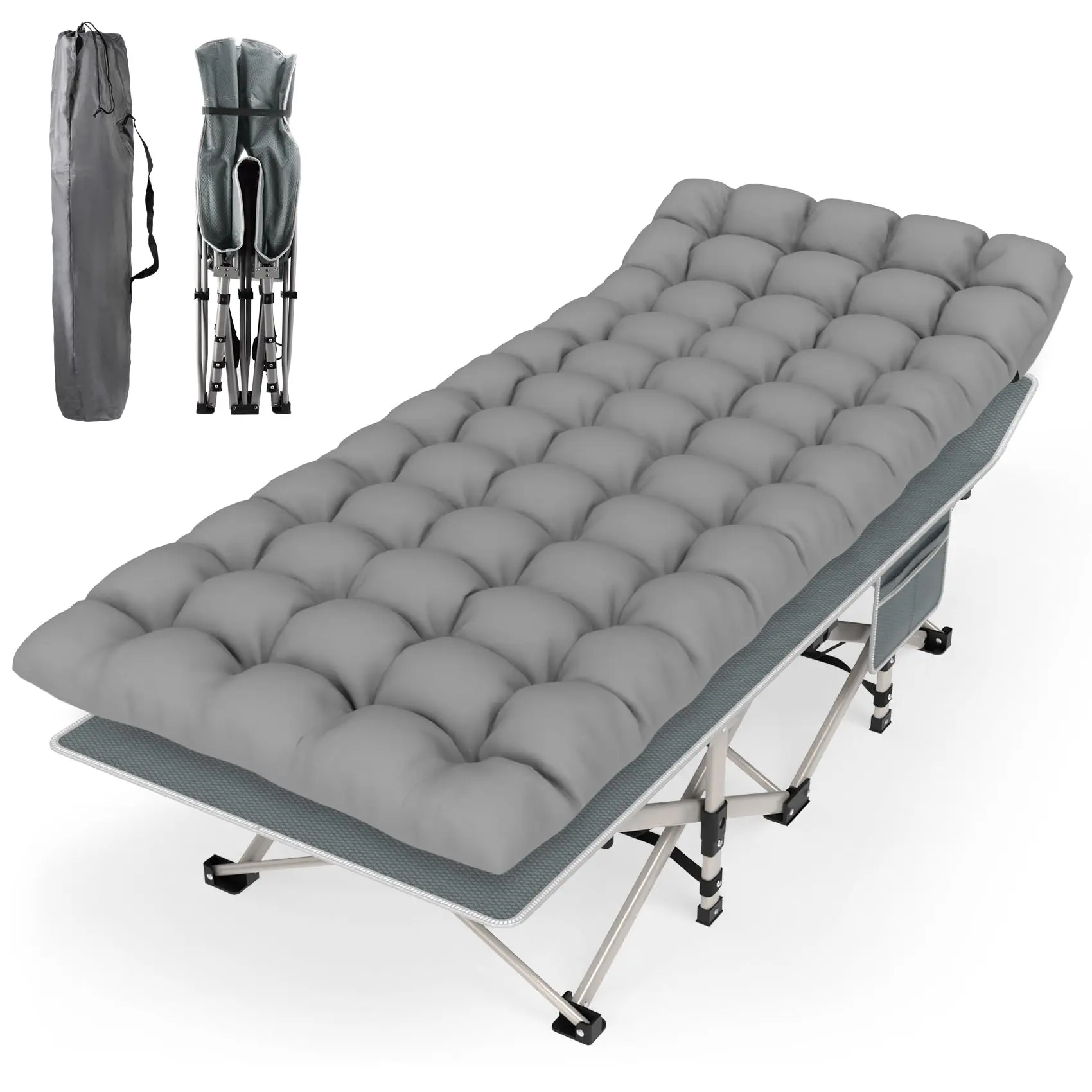 Folding Camping Crib Portable Folding Outdoor Crib, Upholstered, for ...