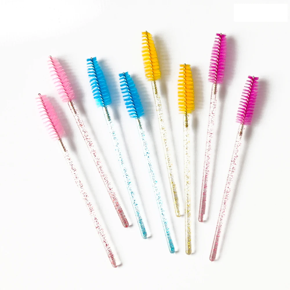 Good Quality Disposable 50 Pcs/Pack Crystal Eyelash Makeup Brush ...