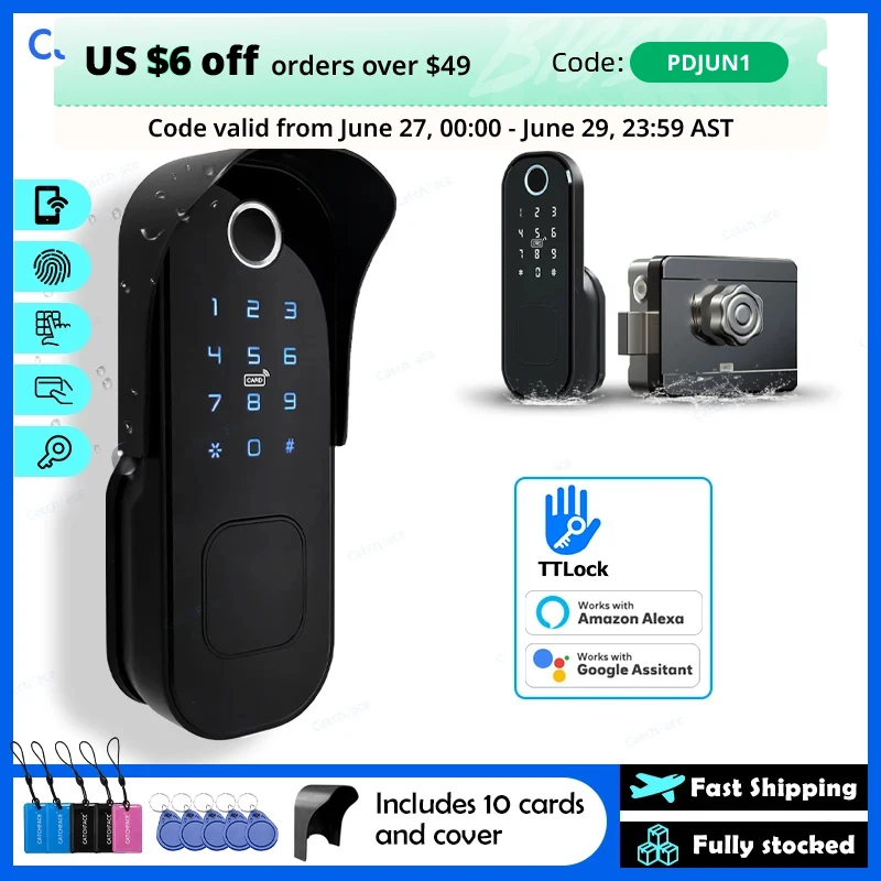 Fingerprint-Waterproof-Outdoor-Garden-Lock-Remote-Control-TTLock-App ...