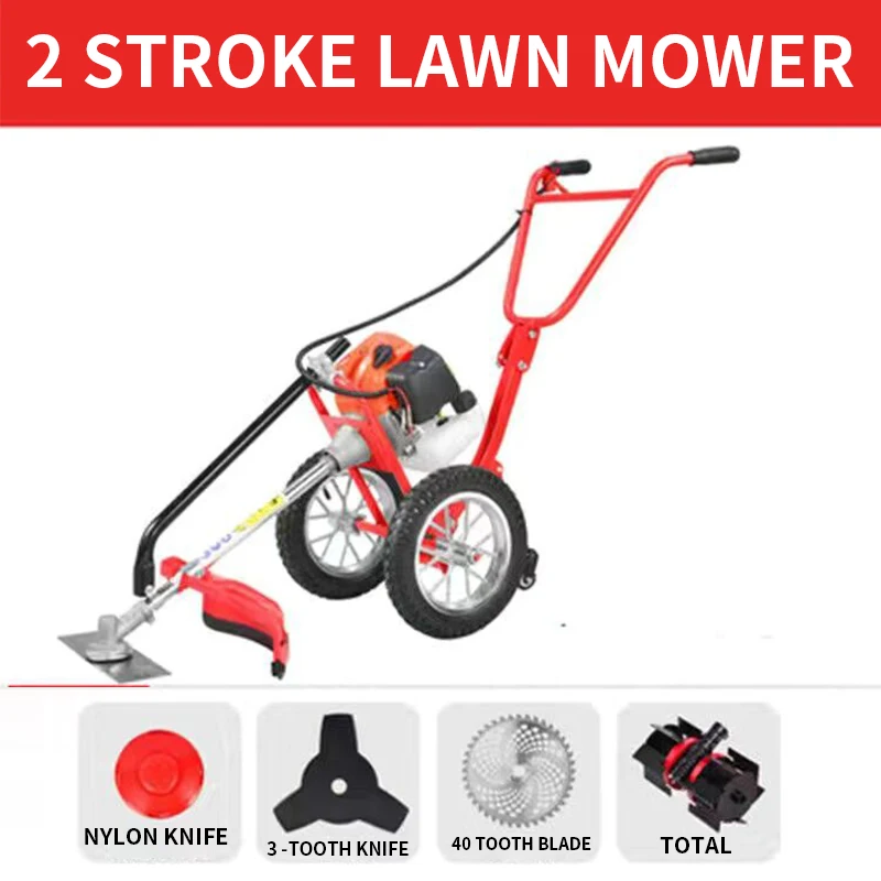 Portable Weeding Machine Hand push Weeder Grass Trimmer Tiller CS 160 2 ...