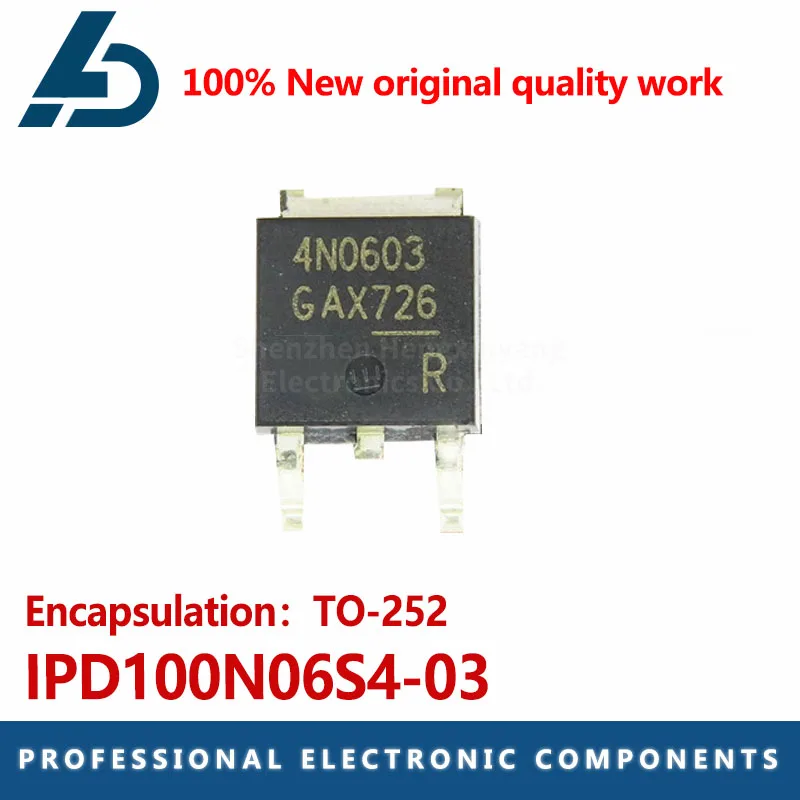 10PCS-IPD100N06S4-03-4N0603-TO-252-60V-100A-N-channel-MOS-FET-brand-new ...