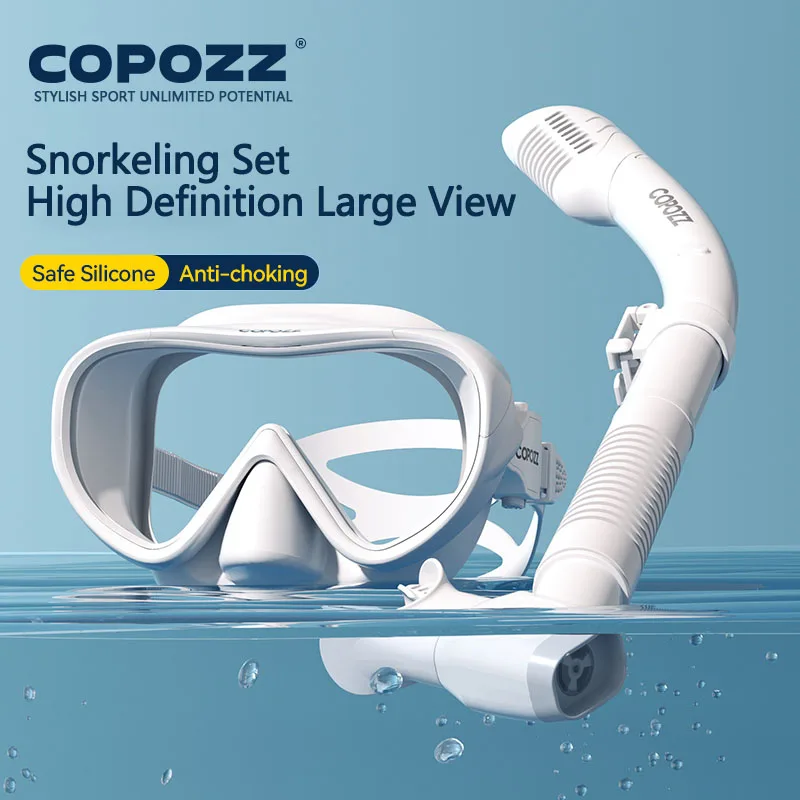 COPOZZ Professional Diving Mask Full Vision Mask Underwater Snorkel ...