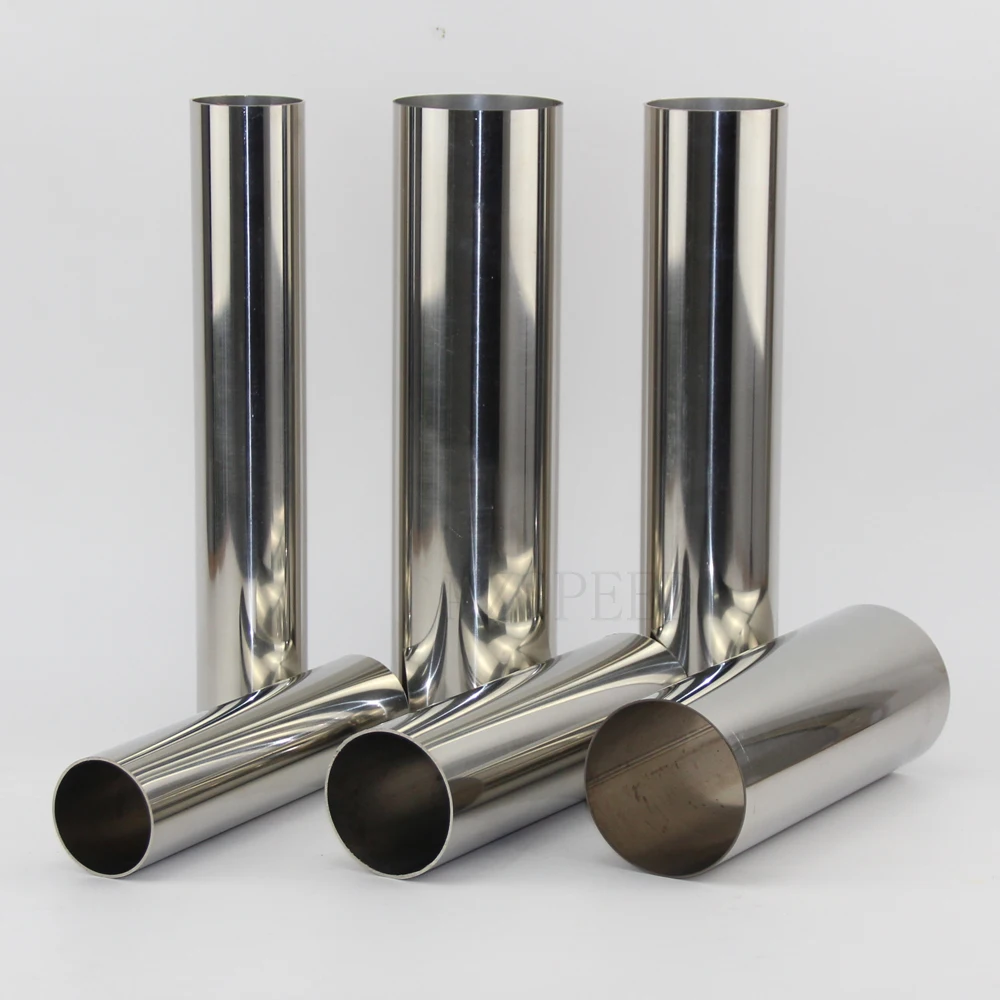 length 400mm 304 stainless steel pipe outer diameter 51/63/76/89 mm ...