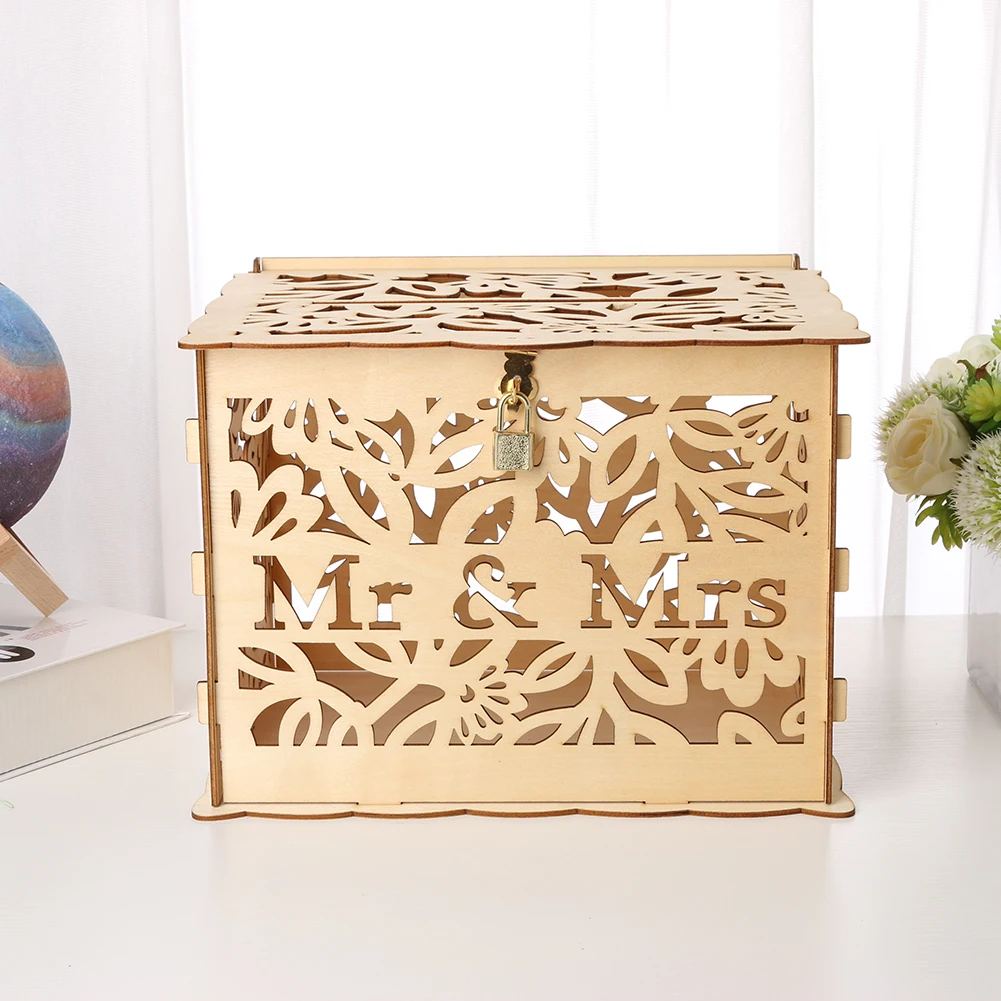 Elegant and Simple DIY Wooden Wedding Card Box – Homeyla
