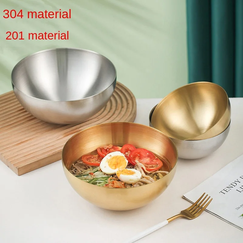Large-Capacity-Stainless-Steel-Salad-Bowl-Korea-Style-Fruit-Bowl-Metal ...