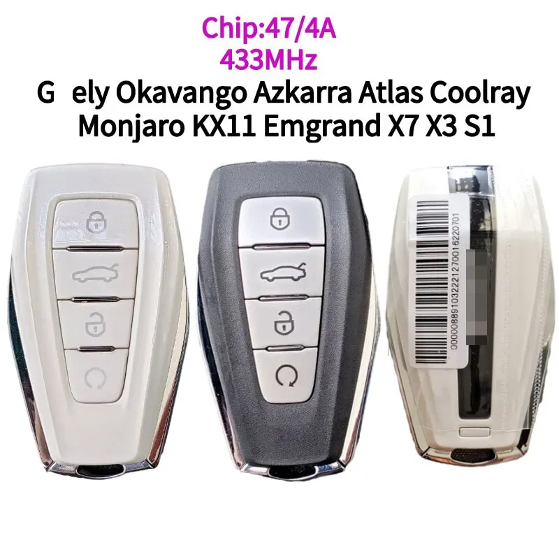 Original-Car-Keyless-Smart-Remote-Key-433Mhz-4A-47-Chip-For-Geely ...