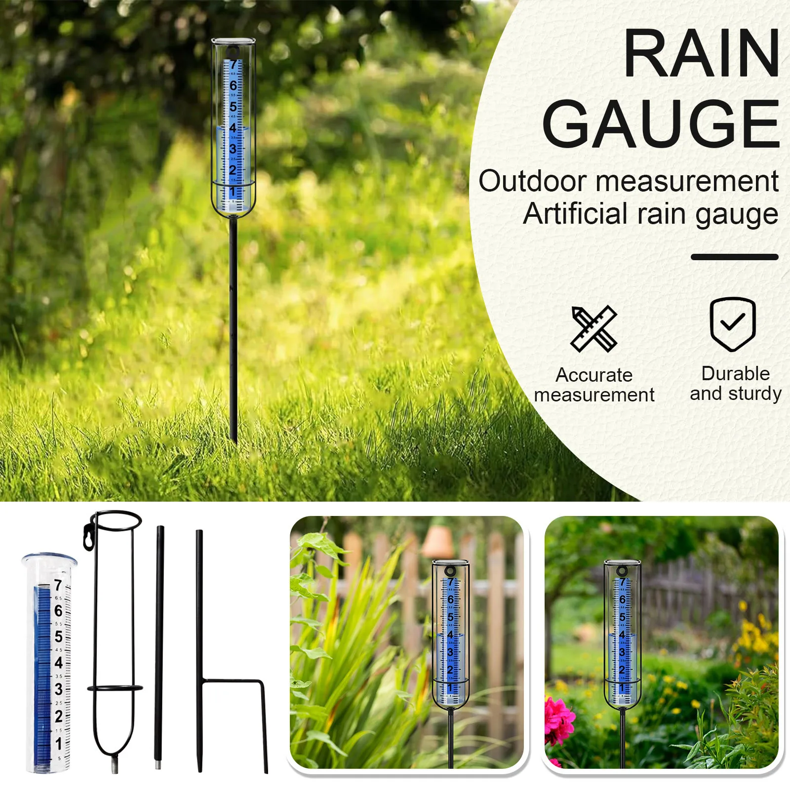 Outdoor-Rain-Gauge-Outdoor-Antifreeze-Thickened-Transparent-Plastic ...