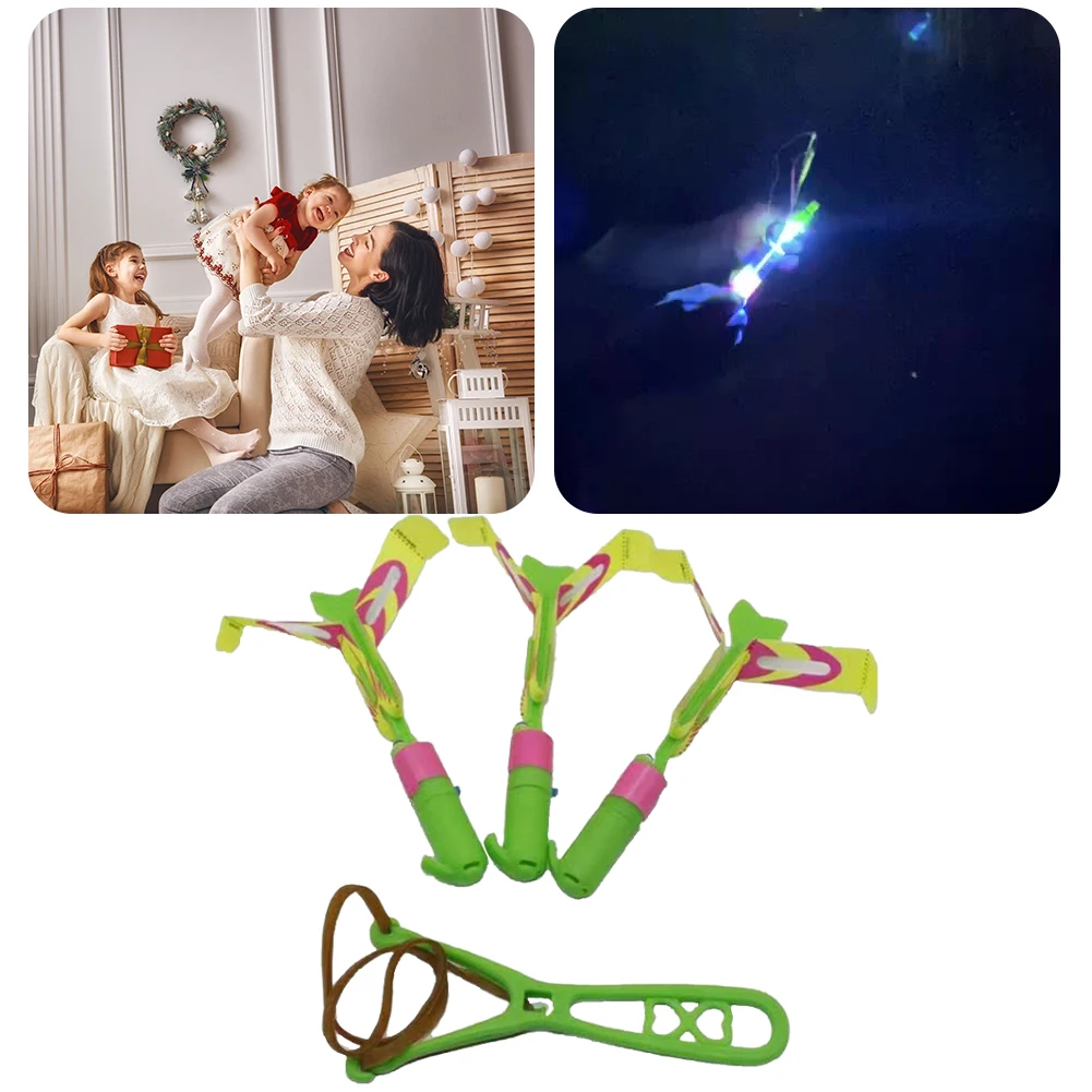Glow-in-Dark-Rocket-Helicopter-Toys-10Pcs-Helicopters-10Pcs-Launchers ...