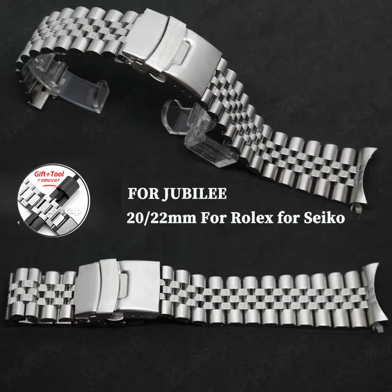 20mm 22mm Steel Strap for Jubilee for Seiko Watch Band for Rolex ...