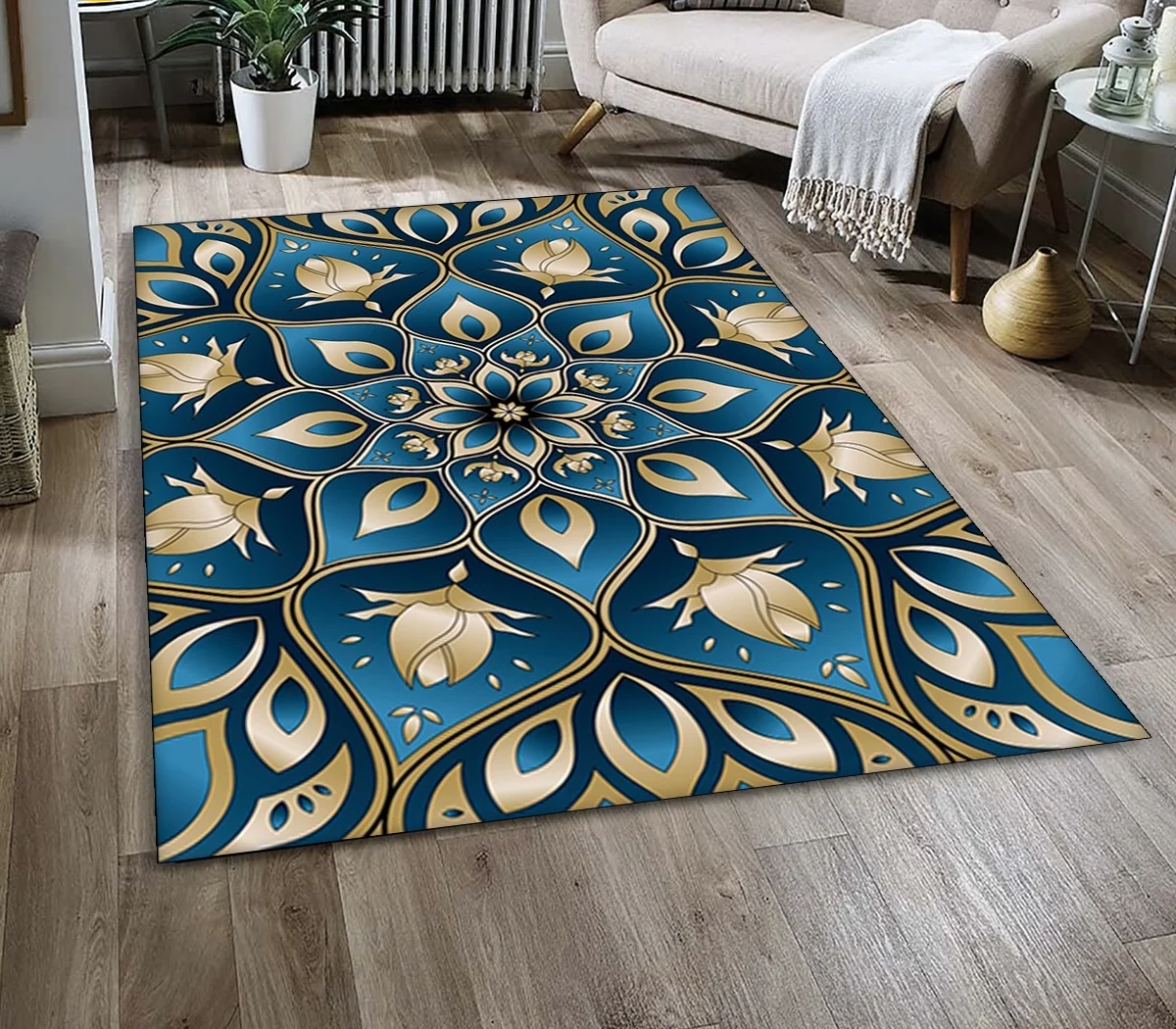 Mandala-Yoga-Flower-Bohemia-Meditation-Nature-Rug-Carpet-for-Living ...