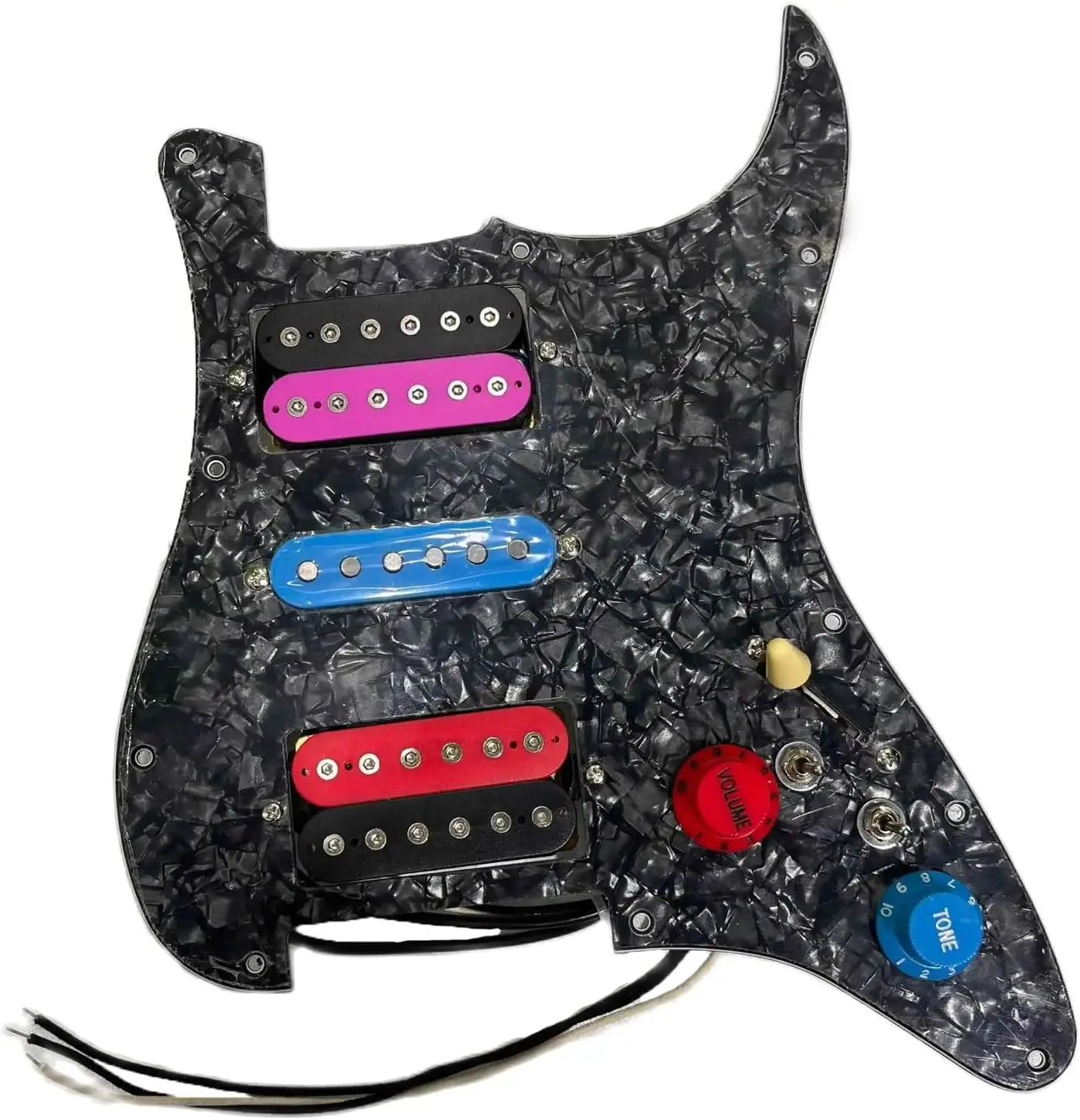 HSH-Prewired-Pickguard-Set-Loaded-Single-Coil-Pickups-3-Ply-Pick-Guards ...