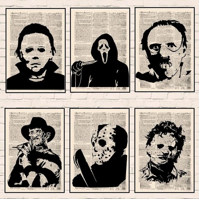Horror Movie Stencil