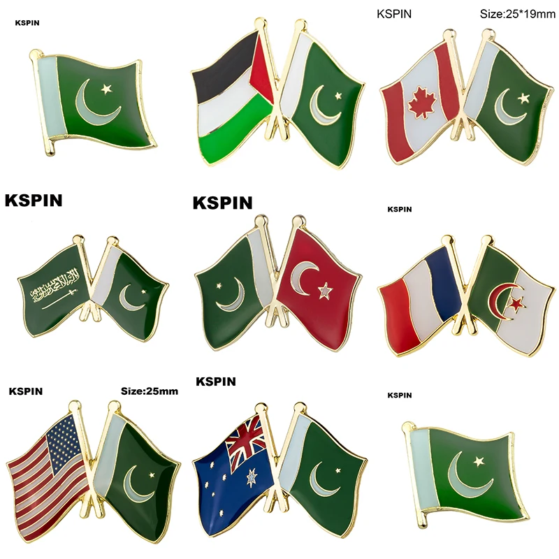 Pakistan Flag Badge Brooch Natinal Lapel Pins Flag Lapel Pins Country ...