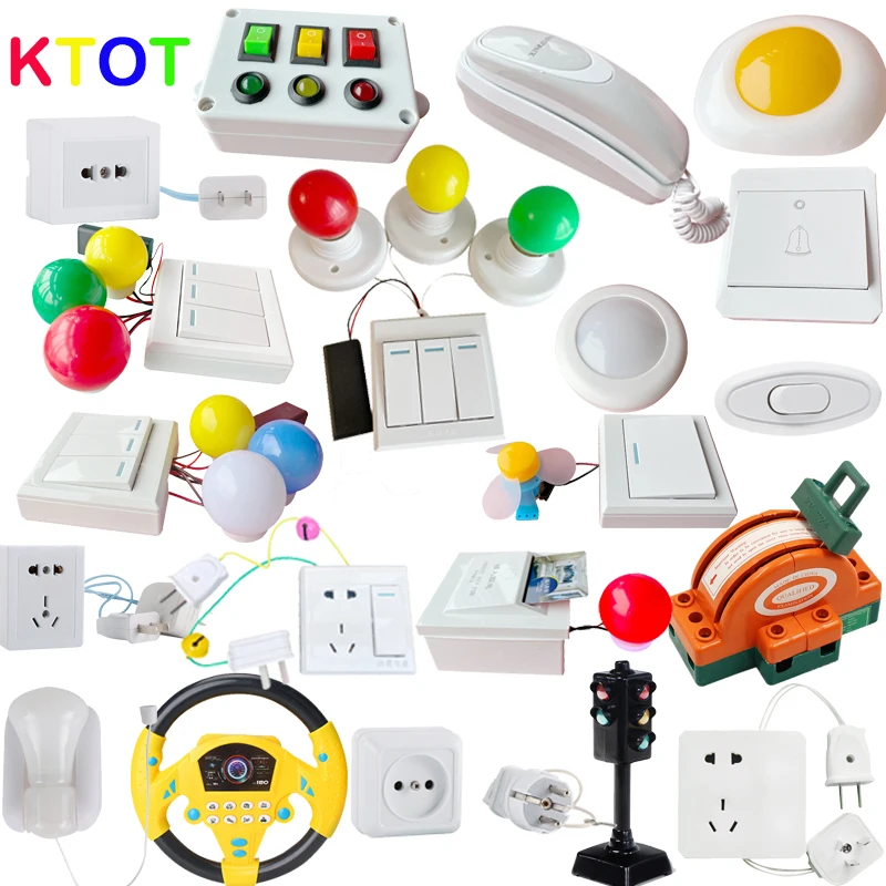 Busy Board DIY Material Accessories Lamps Doorbell Montessori Teaching ...