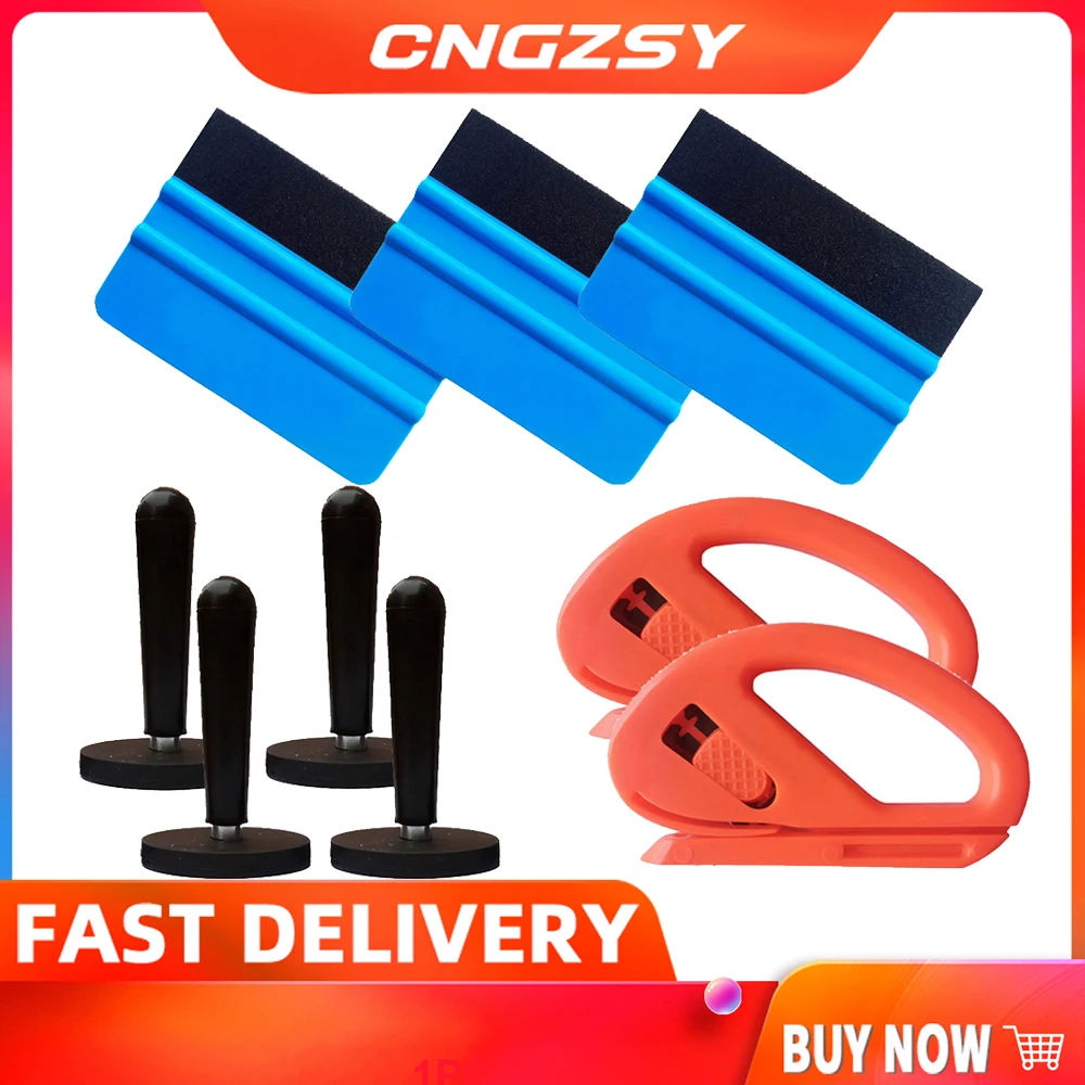 Vinyl Wrap Film Tools Kit Car Stickers Application Set Art Knife Safe ...