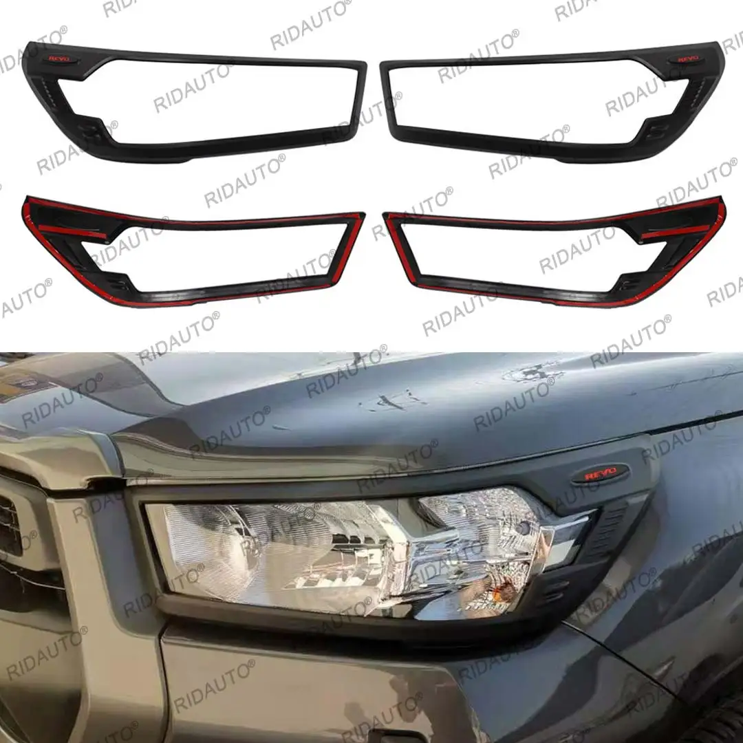 Lamp Hoods Head Light Cover Headlight Decoration Cover Fit For Toyota ...