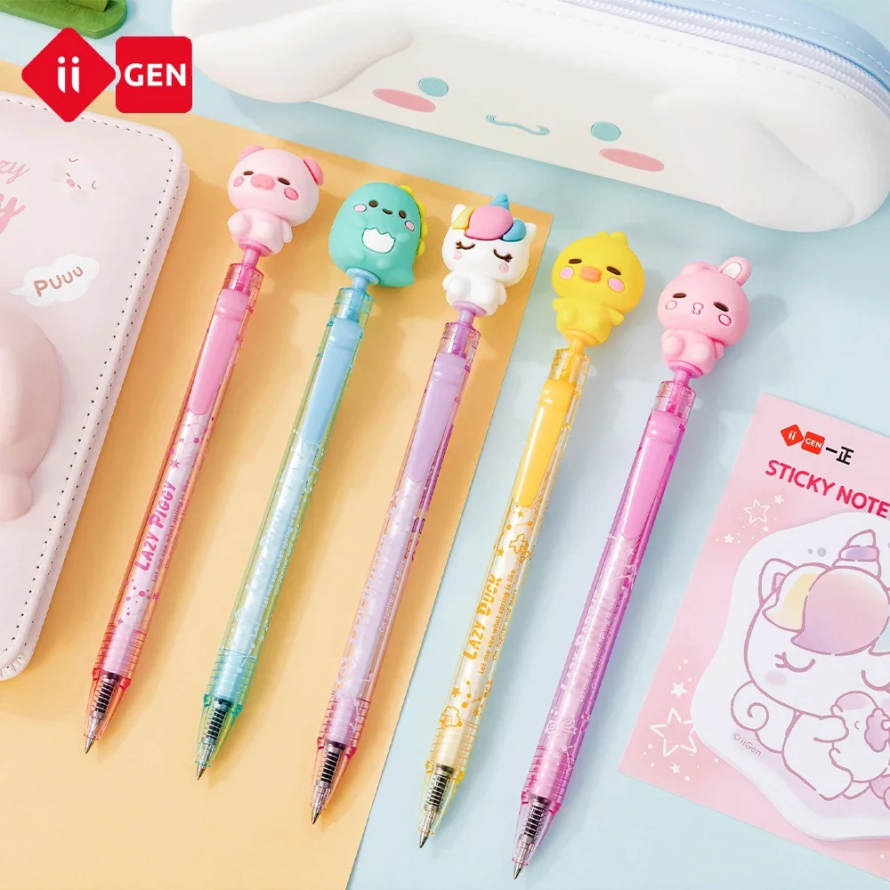 Iigen-5pcs-set-Kawaii-Gel-Pens-Cartoon-Animal-Cute-Writing-Pen-School ...