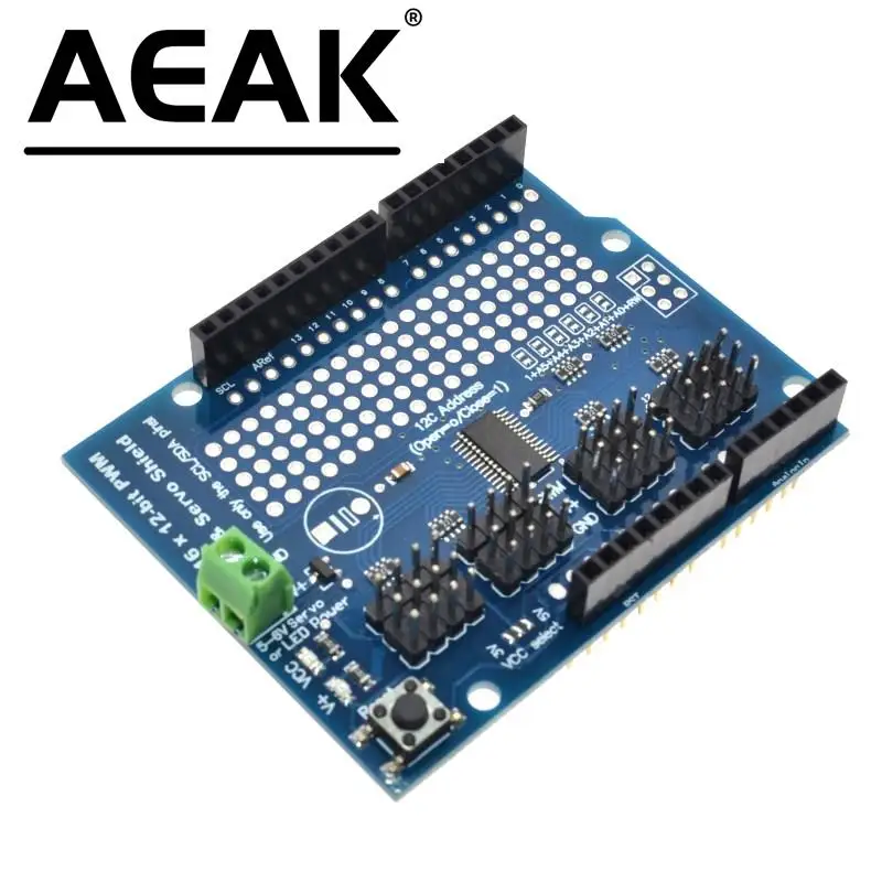 Mosfet Stepper Motor Para Robô Arduino Servo Driver Shield V2 L293d Iic ...