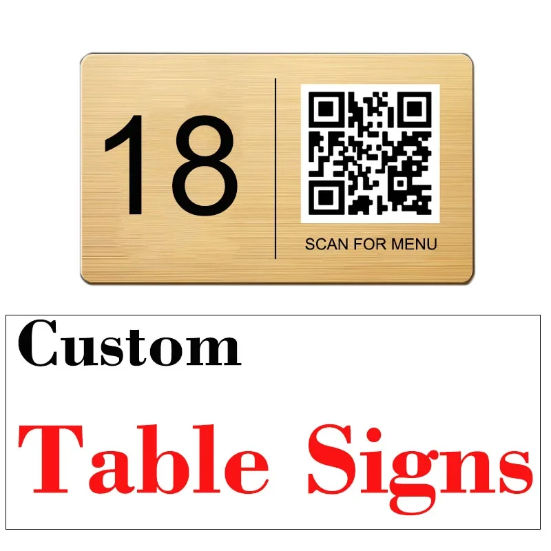 5-10Pcs-Custom-Stainless-Steel-Table-Signs-Desktop-Scan-Menu-QR-Code ...