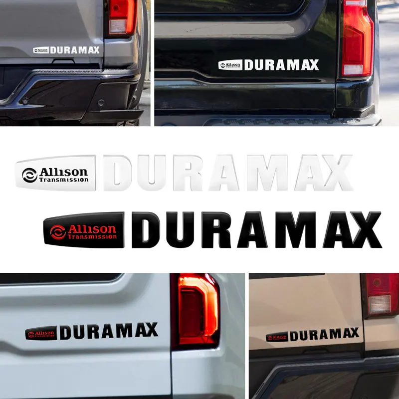 3D-ABS-Chrome-Car-Trunk-Emblem-Badge-Duramax-Letter-Logo-Retrofitting ...
