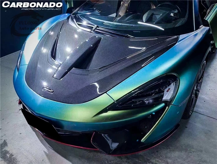 マクラーレン 540C 570S アップグレード用 Novit スタイル カーボンファイバー フード - Racext