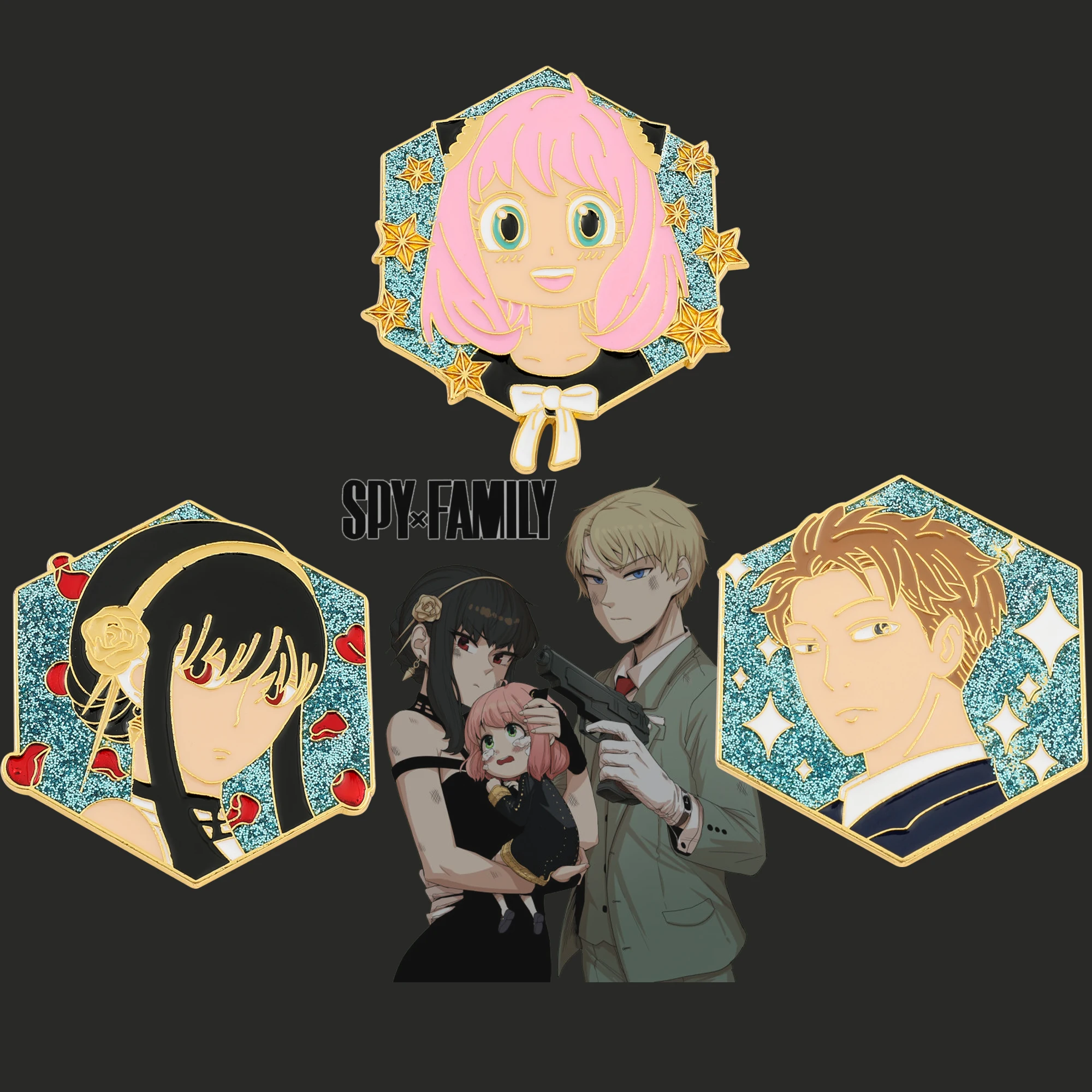 Spy X Family Twilight Anya Yor Forger Badges For Backpack Funny Pins ...