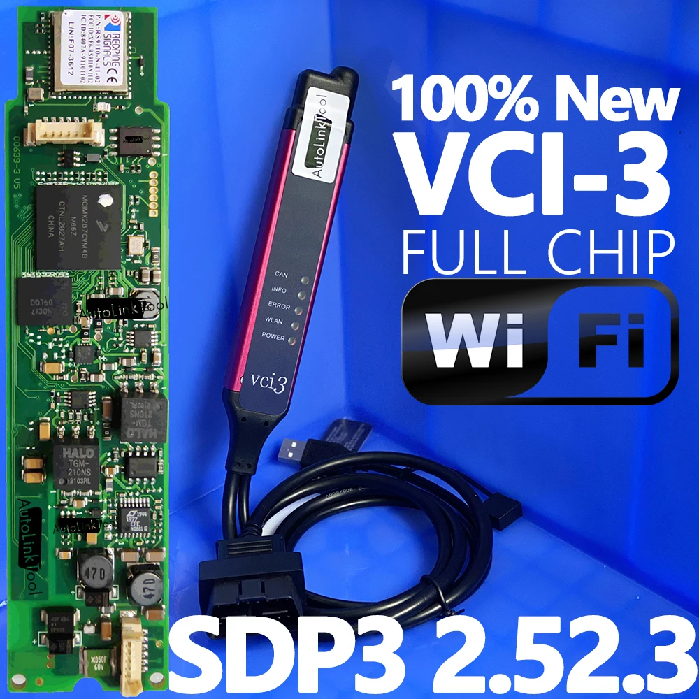 V2.52.2 VCI3 SDP3 Scania VCI 3 트럭 OBDII 스캐너 2022 원래 칩 VCI 3 스캔 트럭 헤비 듀티 ...