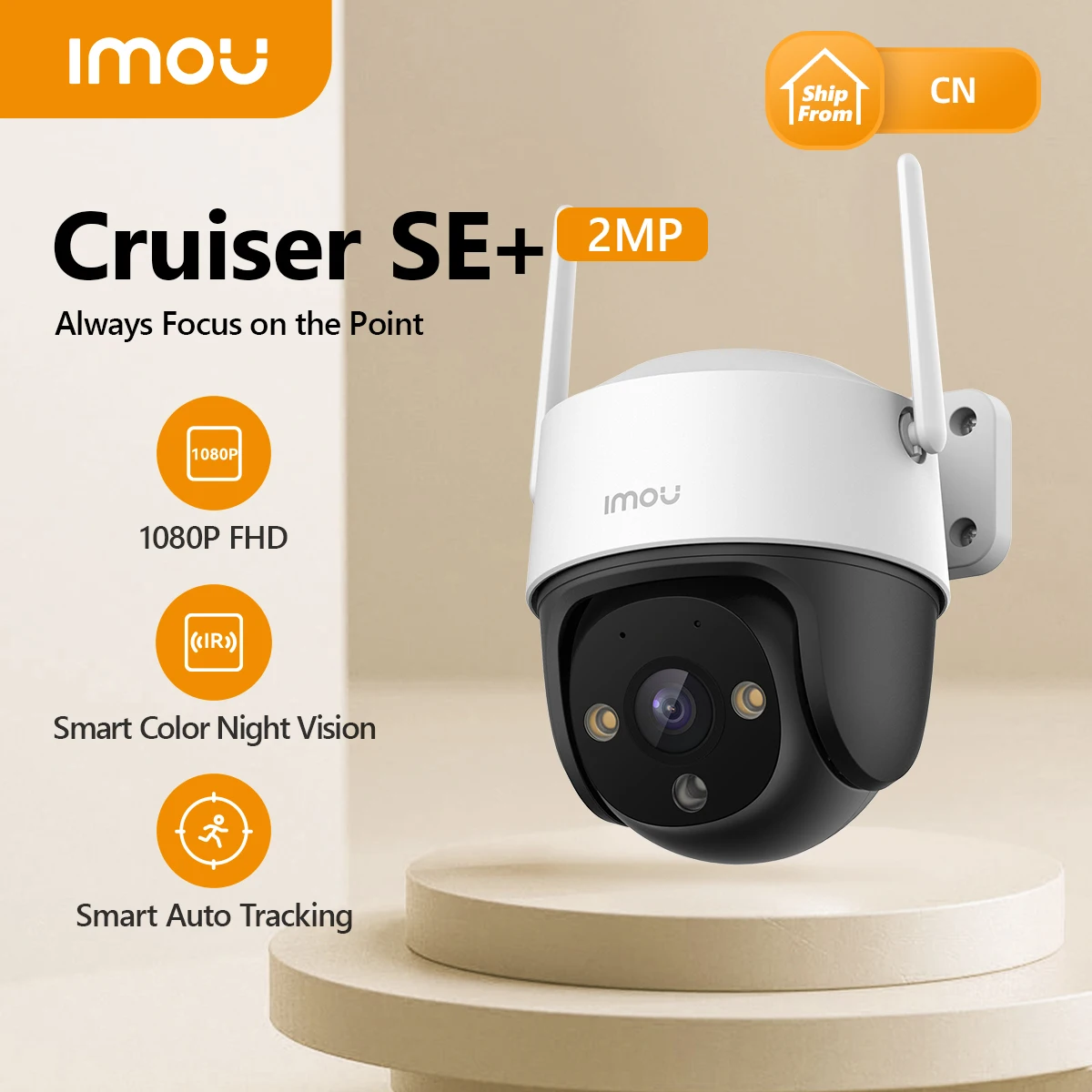Imou Cruiser Se+ 1080p Outdoor Wi-fi Camera Night Vision Ip66 ...