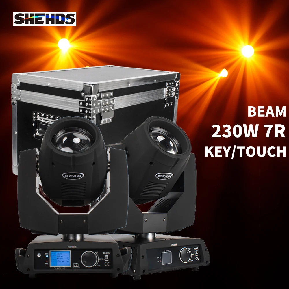 Shehds Button/touch Beam 230w 7r Moving Head Lighting With Case For ...