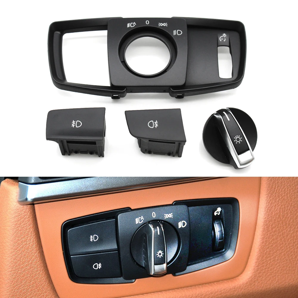 Dashboard-Headlamp-Headlight-Switch-Rotary-Button-Cover-Panel ...