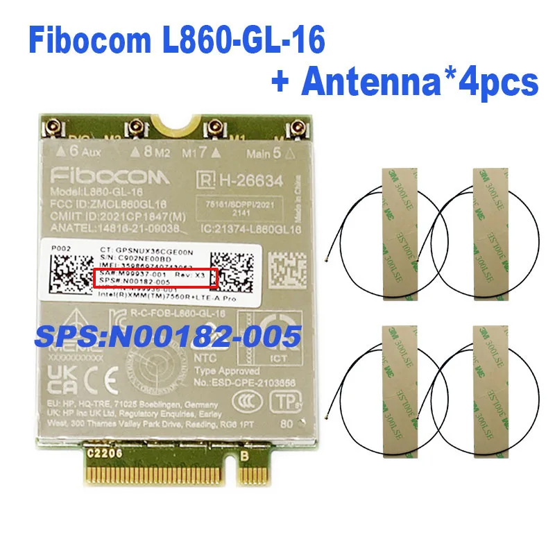 Fibocom L860-GL-16 LTE CAT16 module for 4G 5G module L860-GL M52040-005 4G modem NGFF m2 4PCS ...
