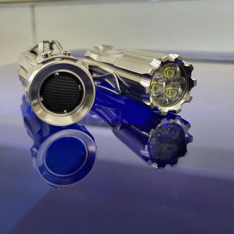 EDC TC4 triple Titanium Alloy Torch mini LED Flashlight or Meerxu Mt3 ...