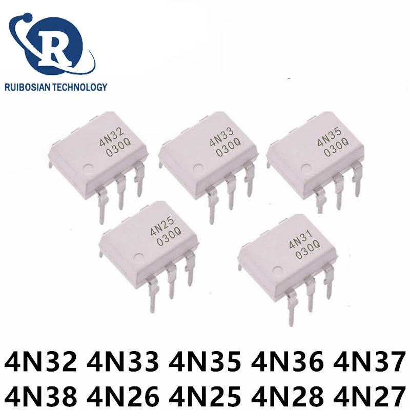 Optoacoplador-IC-DIP-6-4N38-4N37-4N36-4N35-4N33-4N32-4N27-4N28-4N25 ...