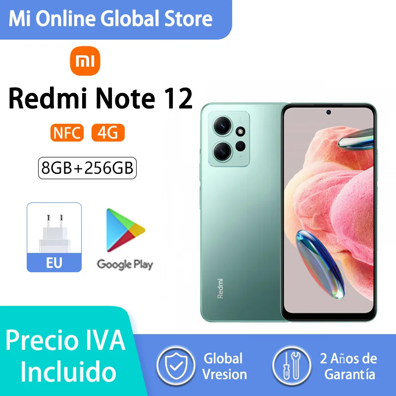 Xiaomi-Redmi-Note-12-Smartphones-NFC-Tela-AMOLED-120Hz-Carregamento-R ...